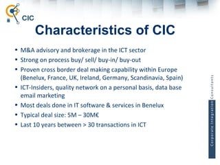 CIC company presentation | PPT