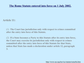 CICCPresentation on International Criminal Court | PPT