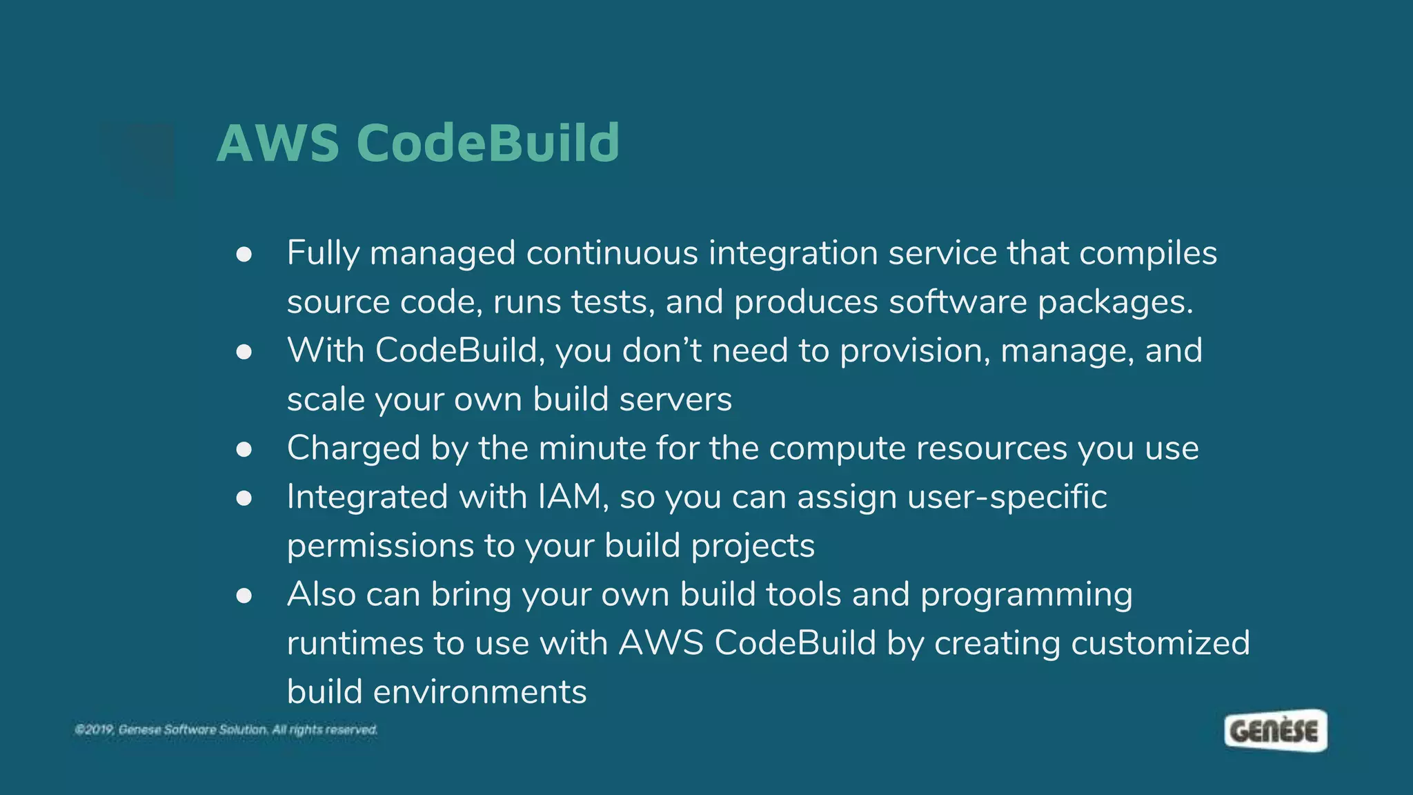 CI/CD using CodeCommit CodeBuild CodeDeploy CodePipeline | PPTX