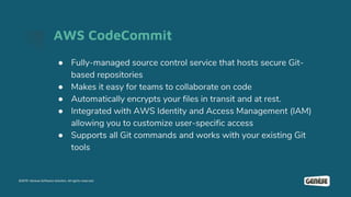 CI/CD using CodeCommit CodeBuild CodeDeploy CodePipeline | PPTX | Cloud Computing | Internet