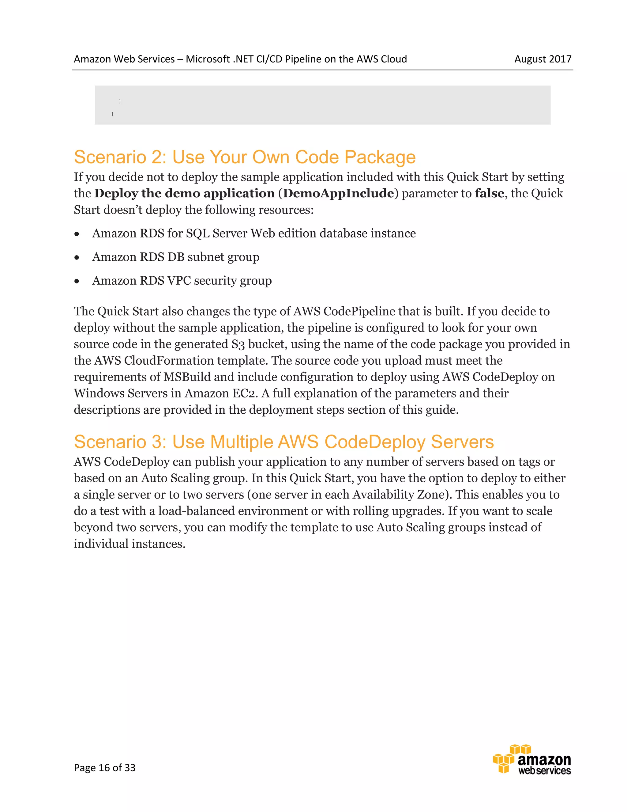 CI/CD Pipeline using AWS cloud | PDF
