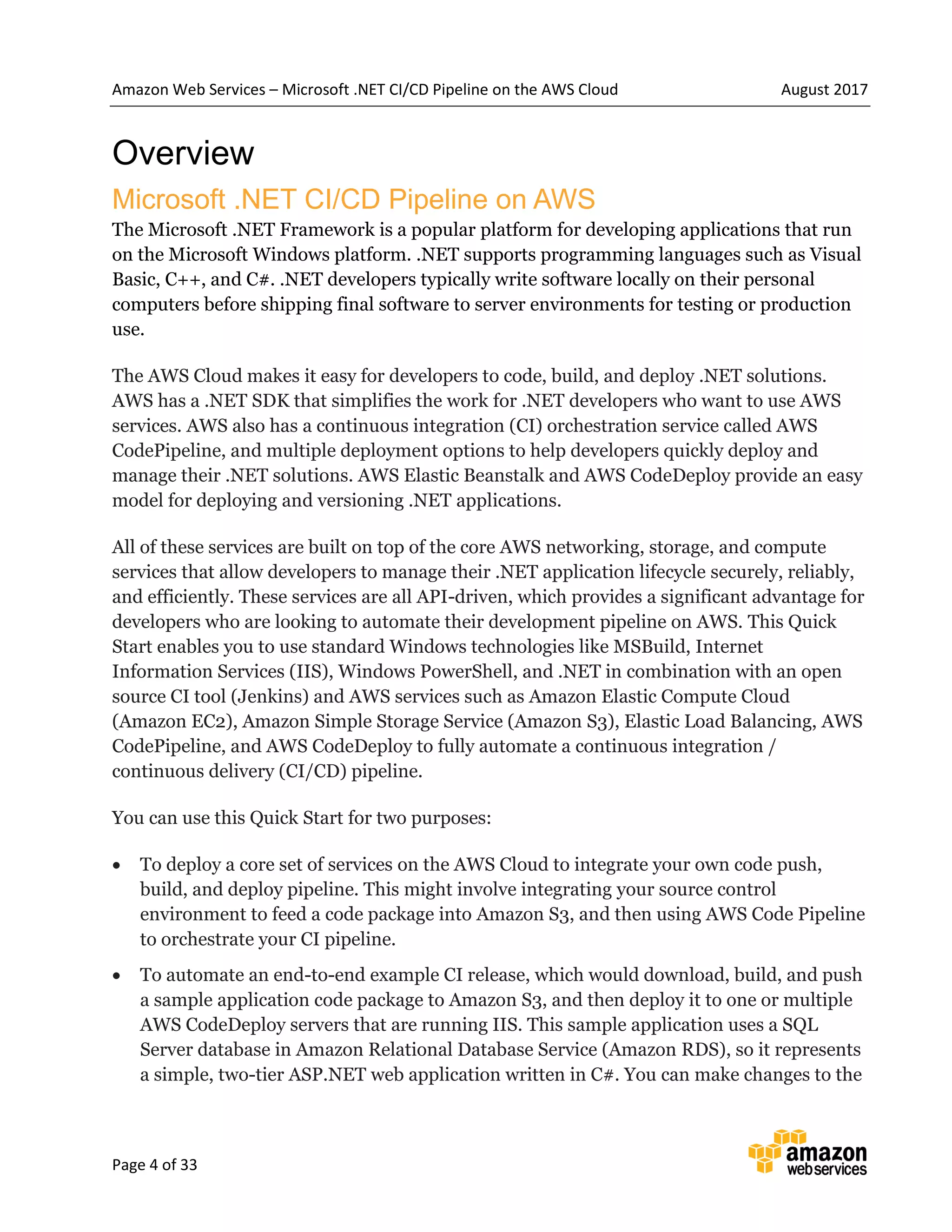CI/CD Pipeline using AWS cloud | PDF