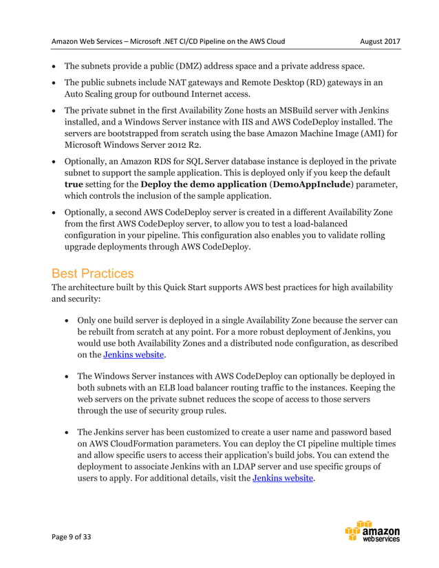 CI/CD Pipeline using AWS cloud | PDF