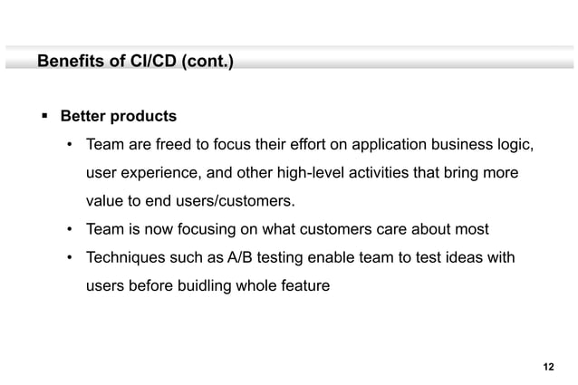 CI/CD Overview | PPTX | Technology & Computing