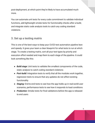 CI/CD Test Automation: Key Strategies, Tools, and Challenges | PDF