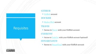 CICD With GitHub, Travis, SonarCloud and Docker Hub | PPT