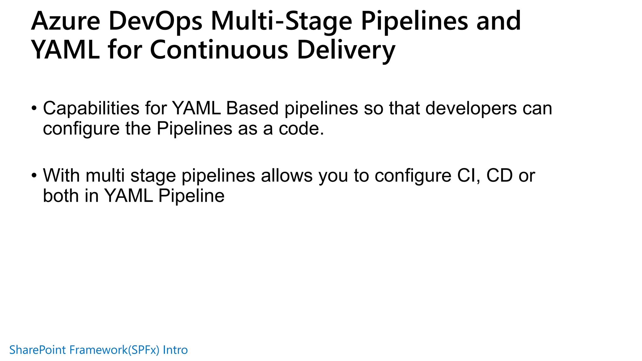 CICD with SharePoint SPFx A useful overview | PPTX