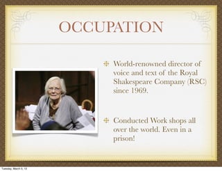 Cicely berry pp | PDF