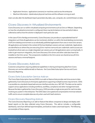 Cicero Discovery White Paper | PDF