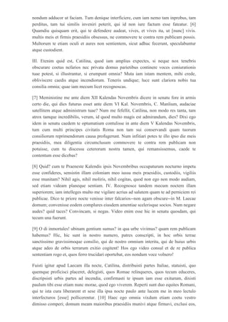 Ciceronis in Catilinam Orationes quattor | PDF