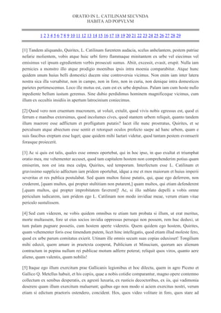 Ciceronis in Catilinam Orationes quattor | PDF
