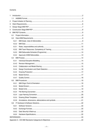 Hong Kong BIM Standards, Building Information Model - Project Execution ...