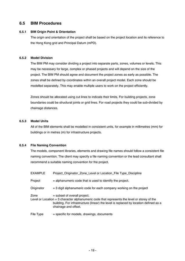 Hong Kong BIM Standards, Building Information Model - Project Execution ...