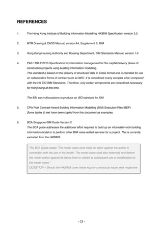 Hong Kong BIM Standards, Building Information Model - Project Execution Plan (BIM PEP) - DRAFT 1 ...