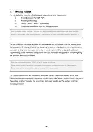 Hong Kong BIM Standards, Building Information Model - Project Execution ...