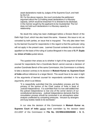 Cic judgement appointments | PDF