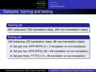Identification of Translationese: A Machine Learning Approach | PDF | Technology & Computing
