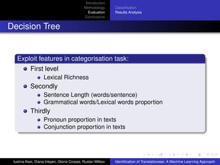 Identification of Translationese: A Machine Learning Approach | PDF ...