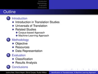 Identification of Translationese: A Machine Learning Approach | PDF | Technology & Computing
