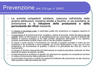 Ciclo Integrato dei rifu | PPT