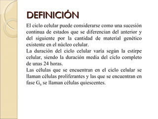 Ciclo celular | PPT
