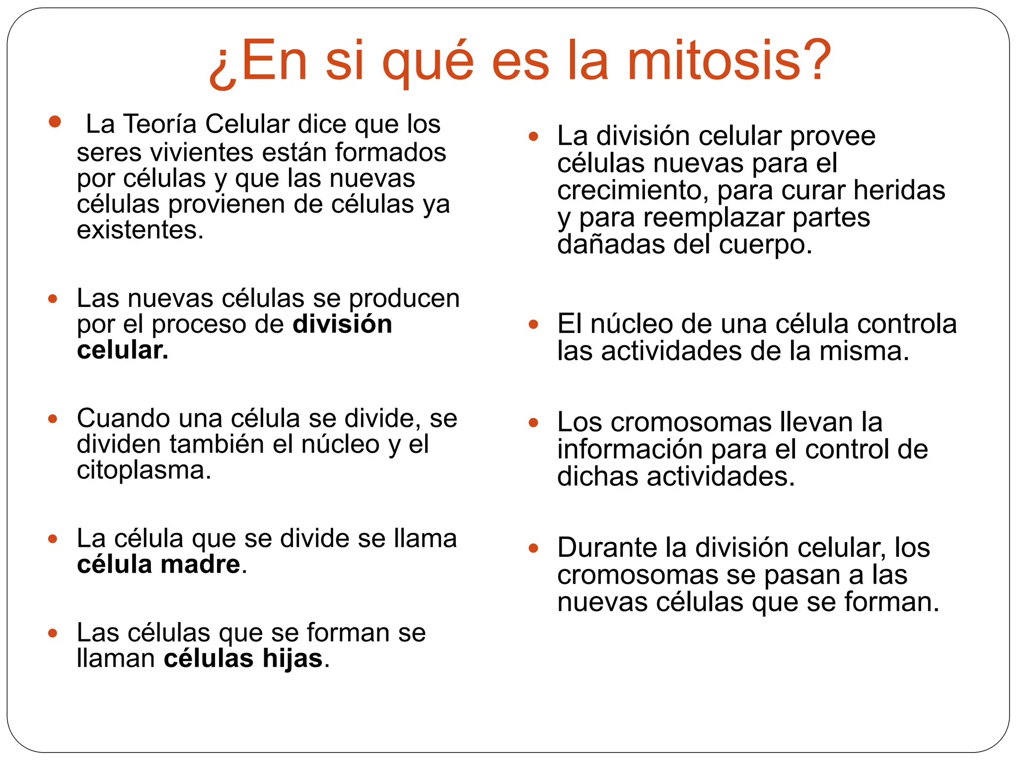 CICLO CELULAR Y SUS ELEMENTOS BIOLOGIA básica | PPT