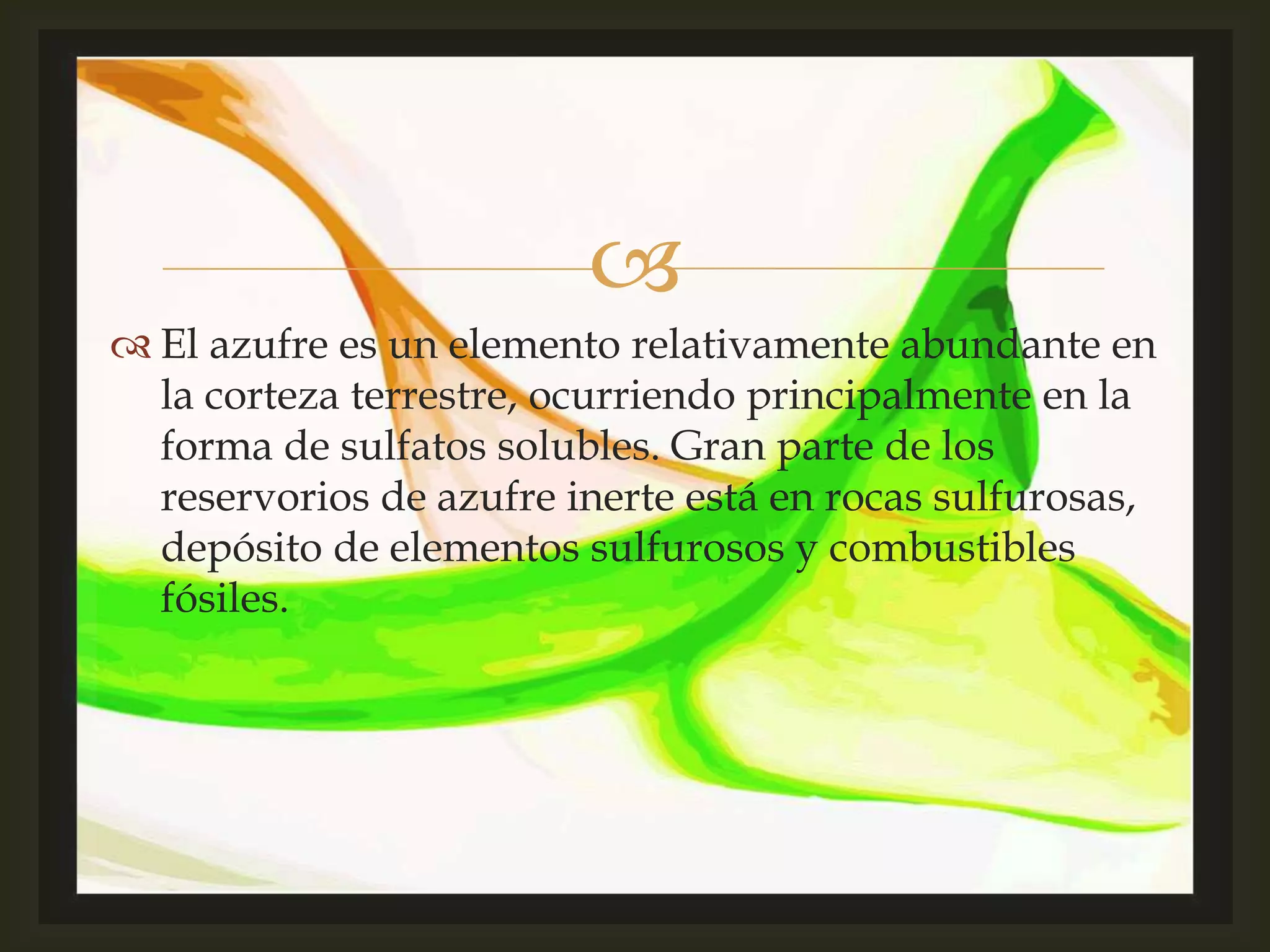 Ciclo del azufre | PPT