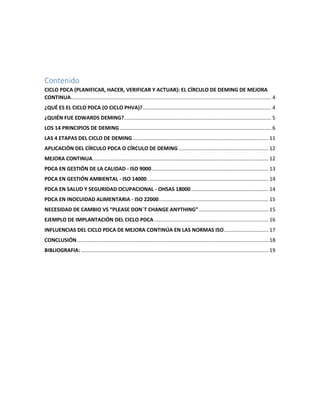 Ciclo deming | PDF