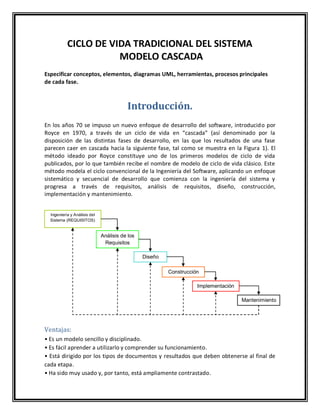 Ciclo de vida cascada | PDF