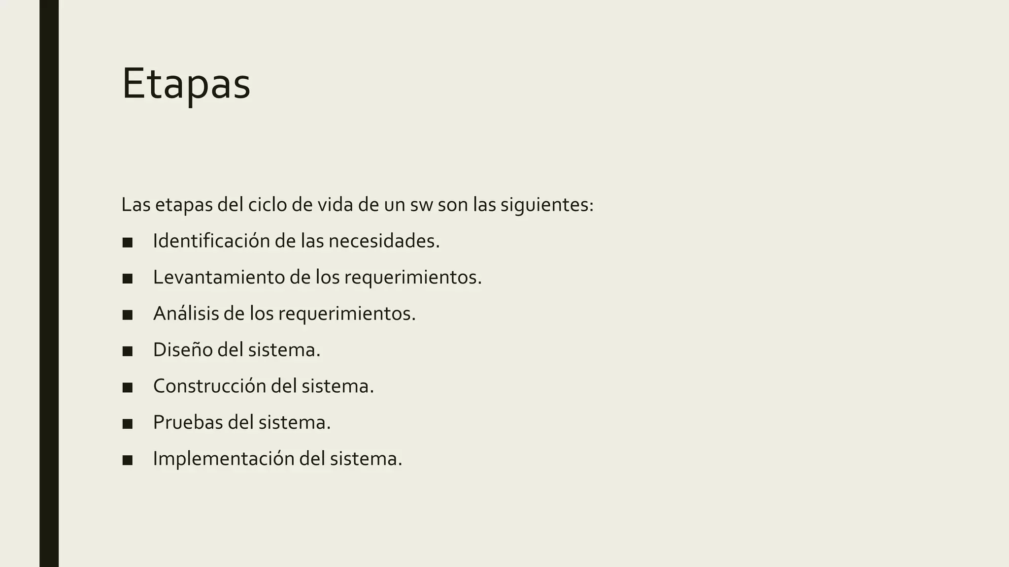 Ciclo de vida de un sw | PPT
