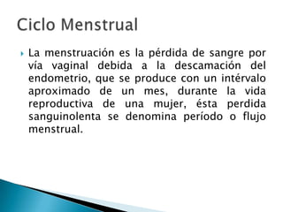 Ciclo menstrual | PPTX