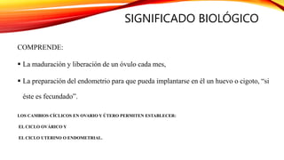 ciclo menstrual Ginecóloga 2024 enfermeria | PPTX