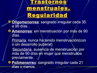 Ciclo menstrual amenorreas | PPT