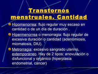 Ciclo menstrual amenorreas | PPT