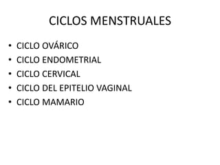 Ciclo menstrual | PPTX