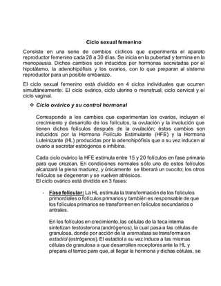 Ciclos femeninos | DOCX