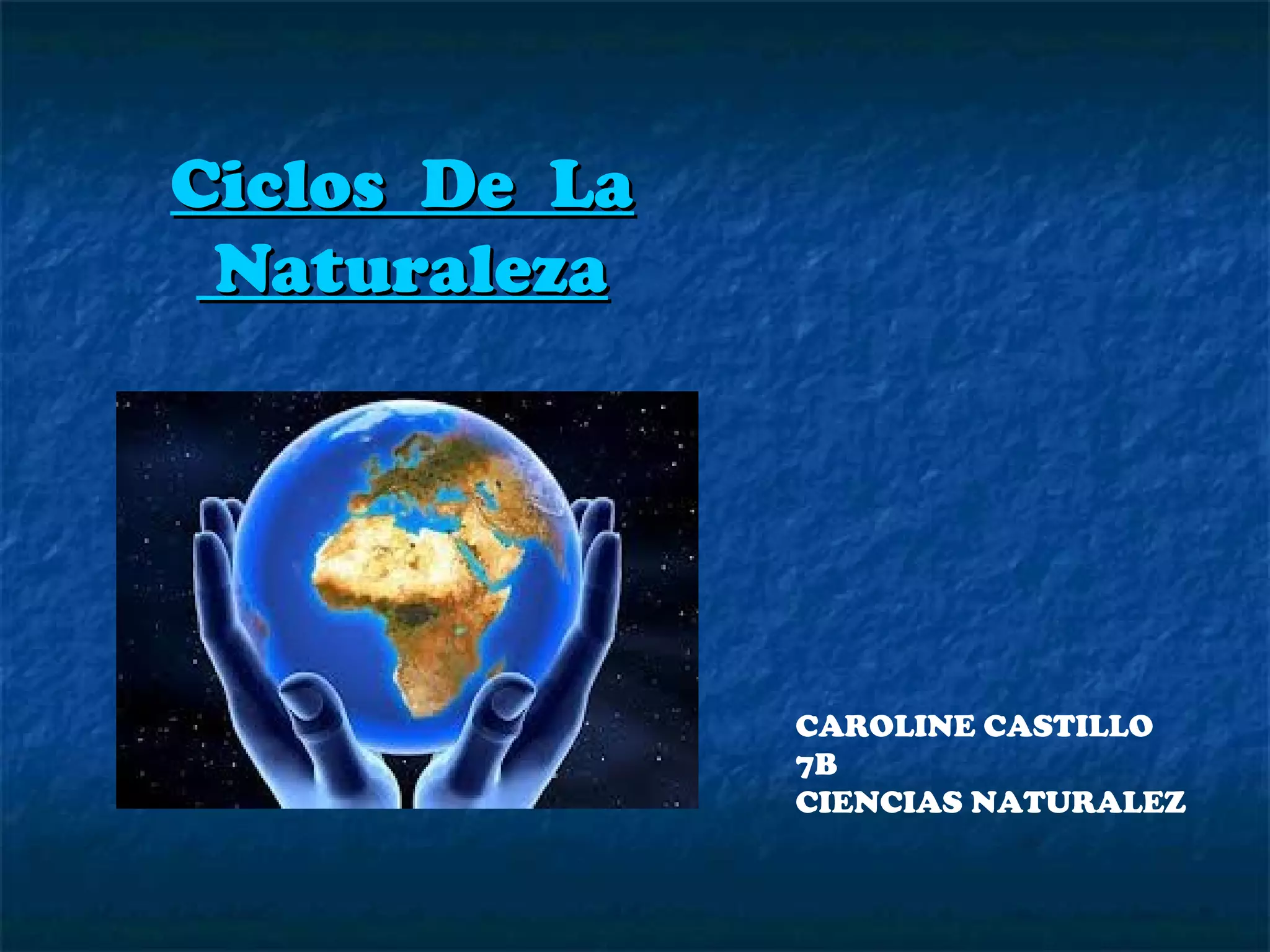 Ciclos de la Naturaleza | PPT