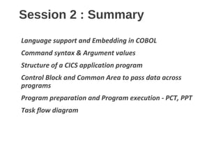 Cics application programming - session 2 | PPT
