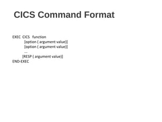 Cics application programming - session 2 | PPT | Free Download