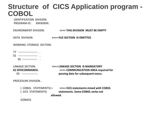 Cics application programming - session 2 | PPT