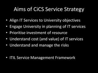 CiCS Service Strategy | PPTX