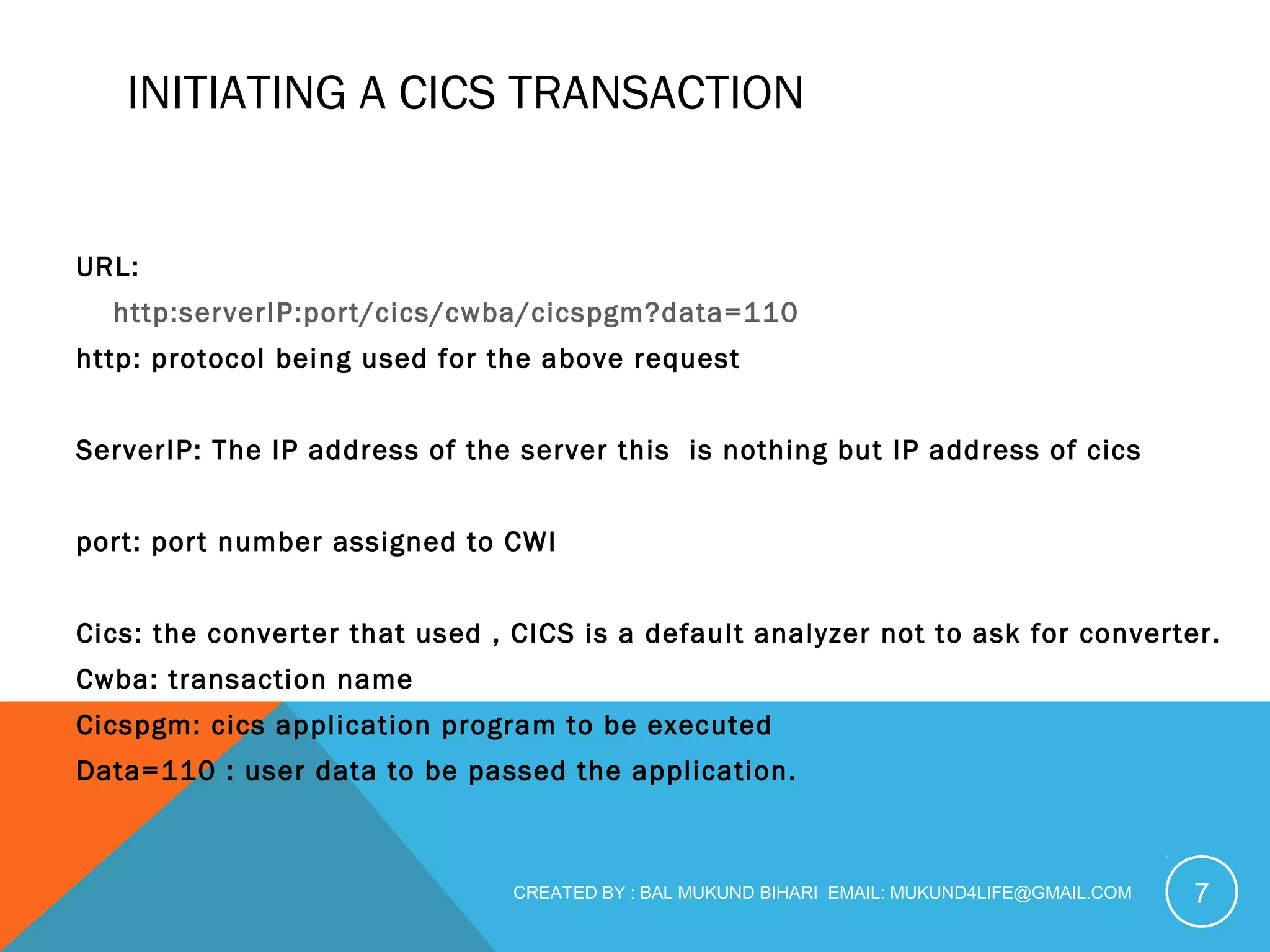 Cics web interface new | PPT