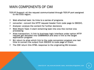 Cics web interface new | PPT