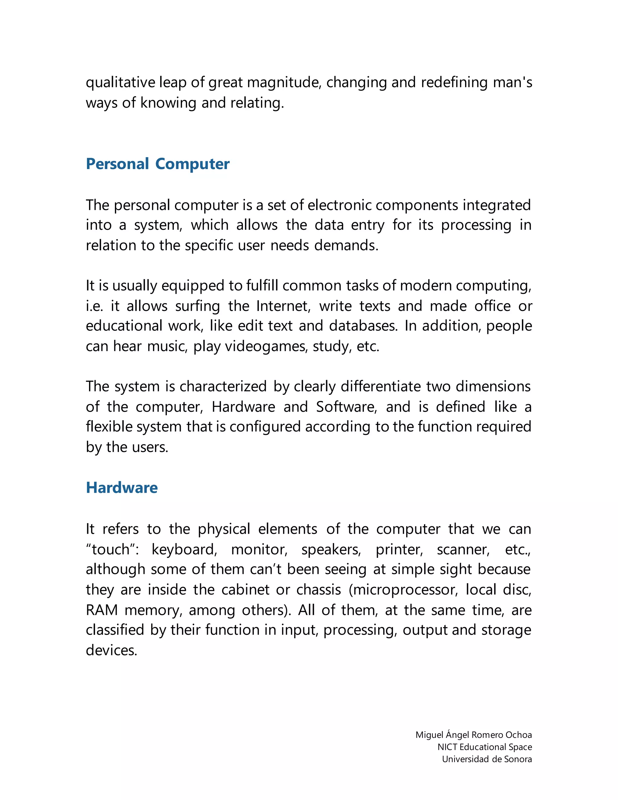ICT Basic Concepts | DOCX | Data Storage and Warehousing | Computing