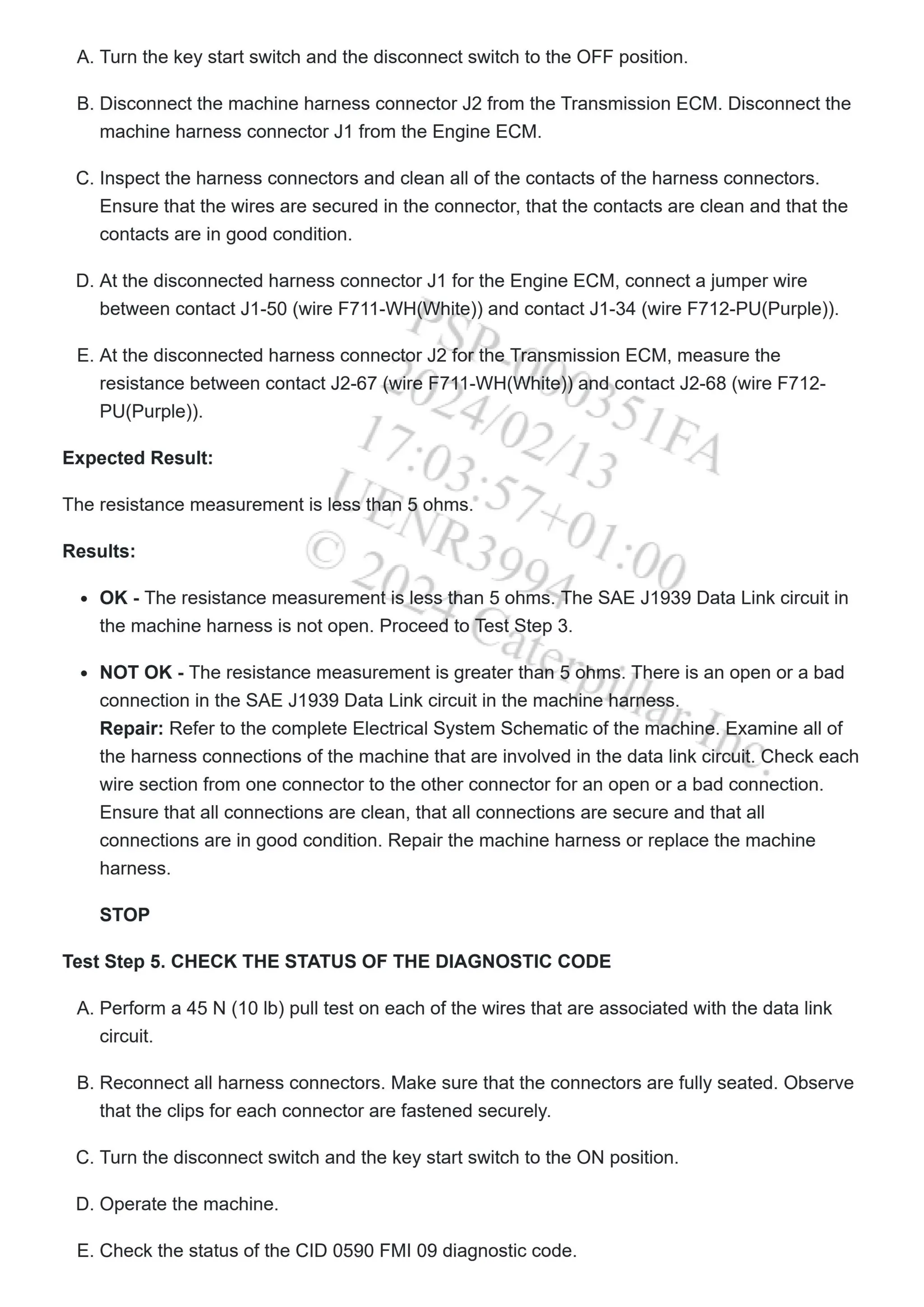 caterpillar CID-590-FMI-09.pdf code errreur | PDF