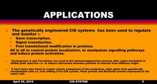 CHEMICALLY INDUCED DIMERIZATION (CID SYSTEM) | PPTX