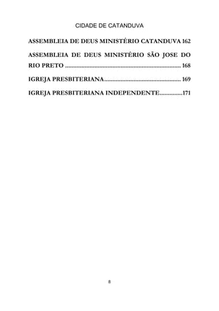 CIDADE DE CATANDUVA - GEOGRAFIA E HISTÓRIA | PDF