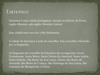 Cidade de estremoz | PPT