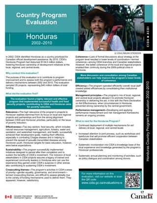 Cida lessons from evaluations | PDF