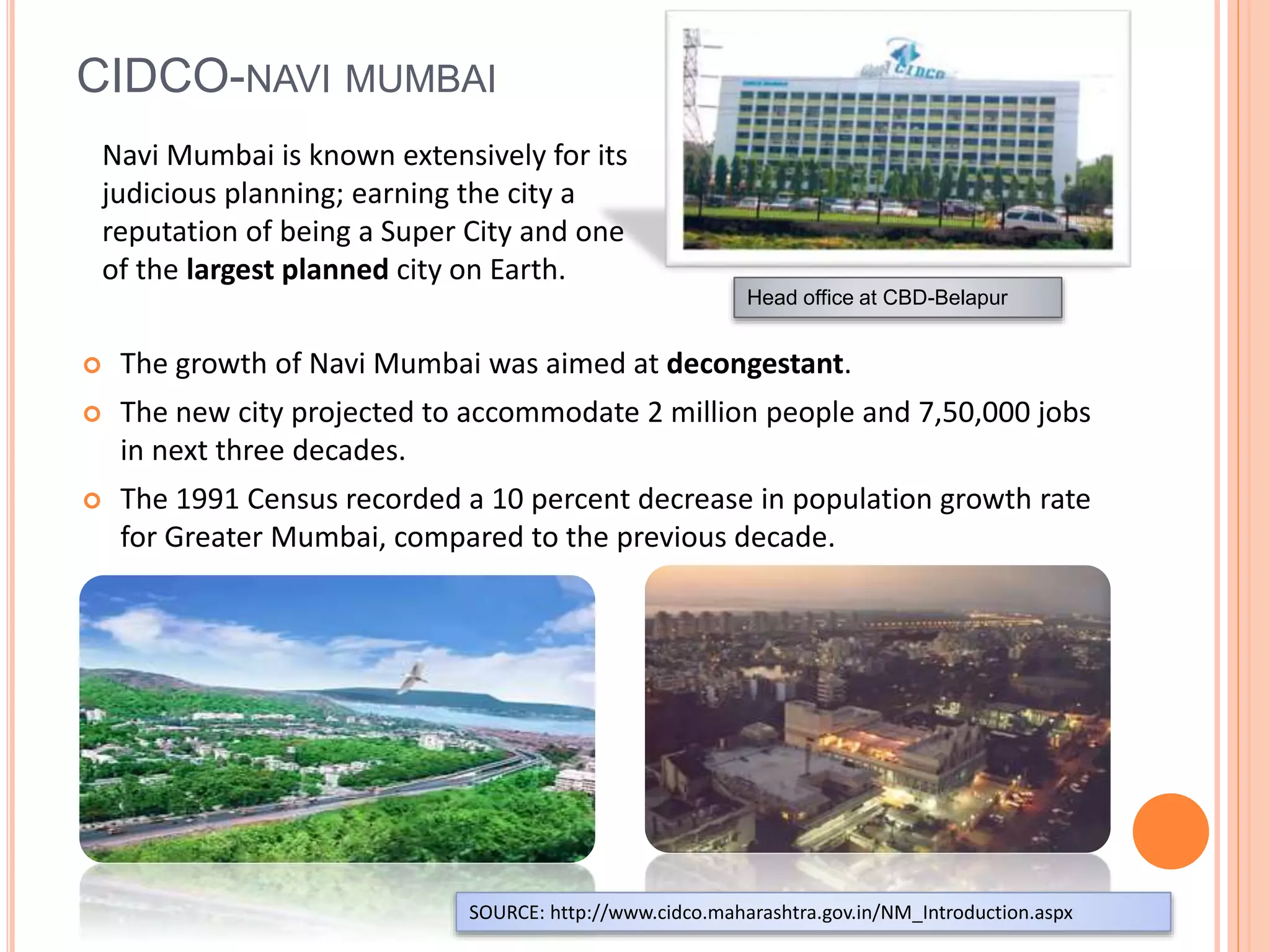 Cidco- NAVI MUMBAI | PPTX